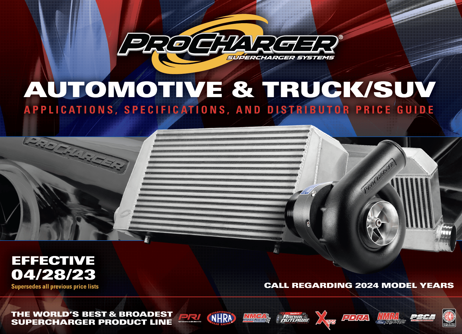 Application and Specifications Price Guide | ProCharger Superchargers